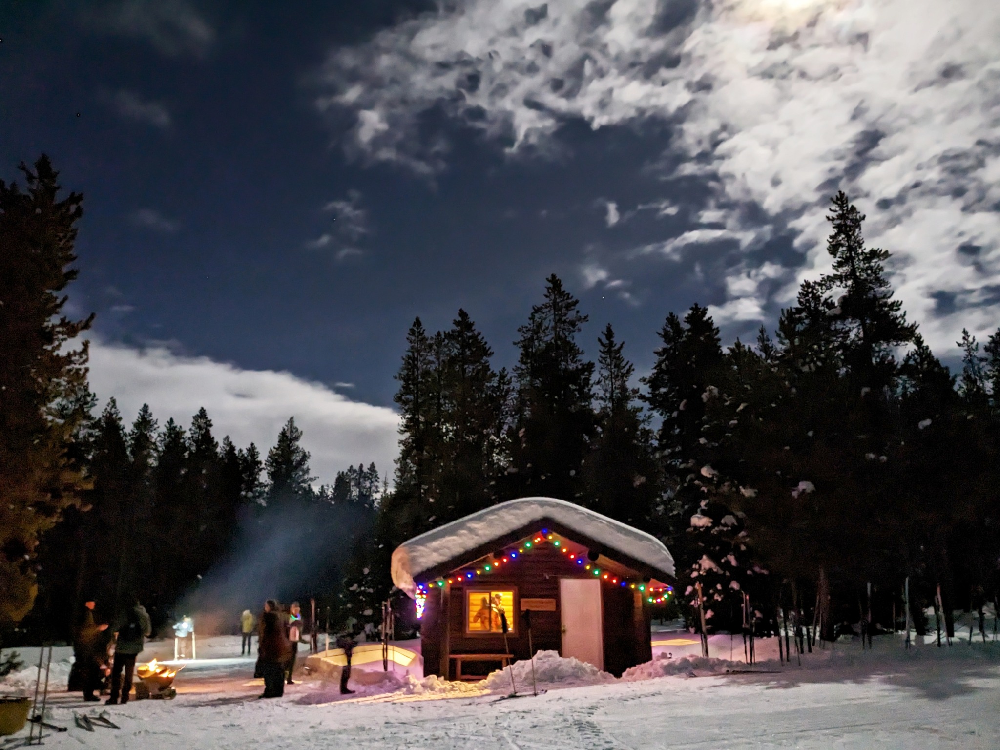 Moonlight Ski and Snowshoe Event on Rendezvous Trails